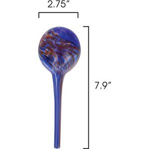 Other | 3piece Mini Watering Globe Set Colorful Handblown Glass Plant ...